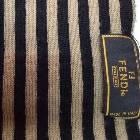 Fendi | Accessories | Fendi Ff Logo Wool Scarf | Poshmark
